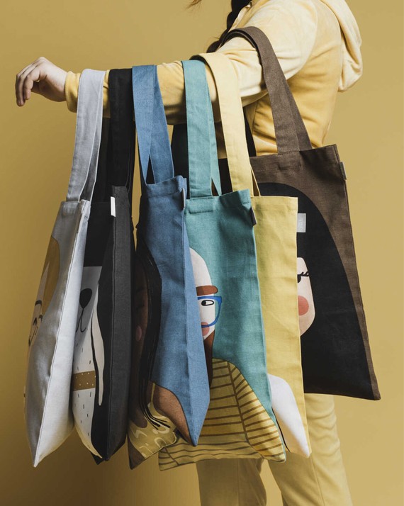 Tote bag modelo Luke de algodón cien por cien con buena capacidad